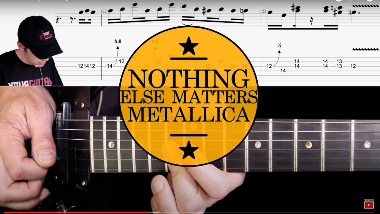 Nothing Else Matters Guitar Lesson Chords And Solo Tutorial